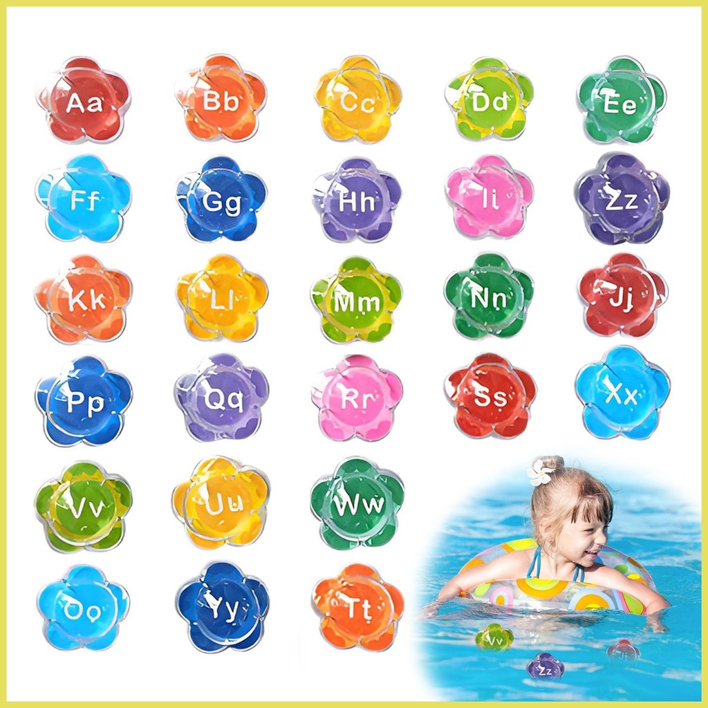 Bath Alphabet Letters Water Pool Toys 26 Pieces Children Bathtub ...