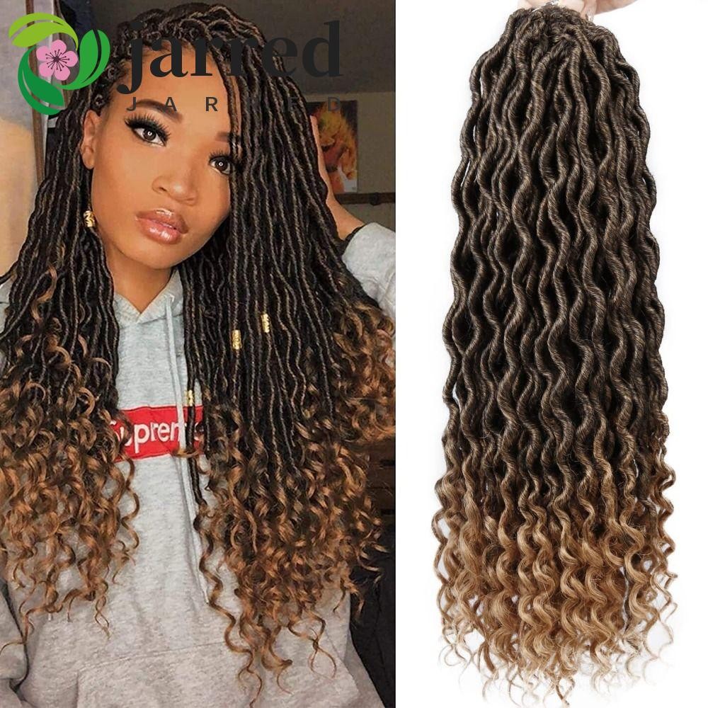 JARRED Goddess Faux Locks, Pre Looped Synthetic Locs Crochet Hair, Rock ...