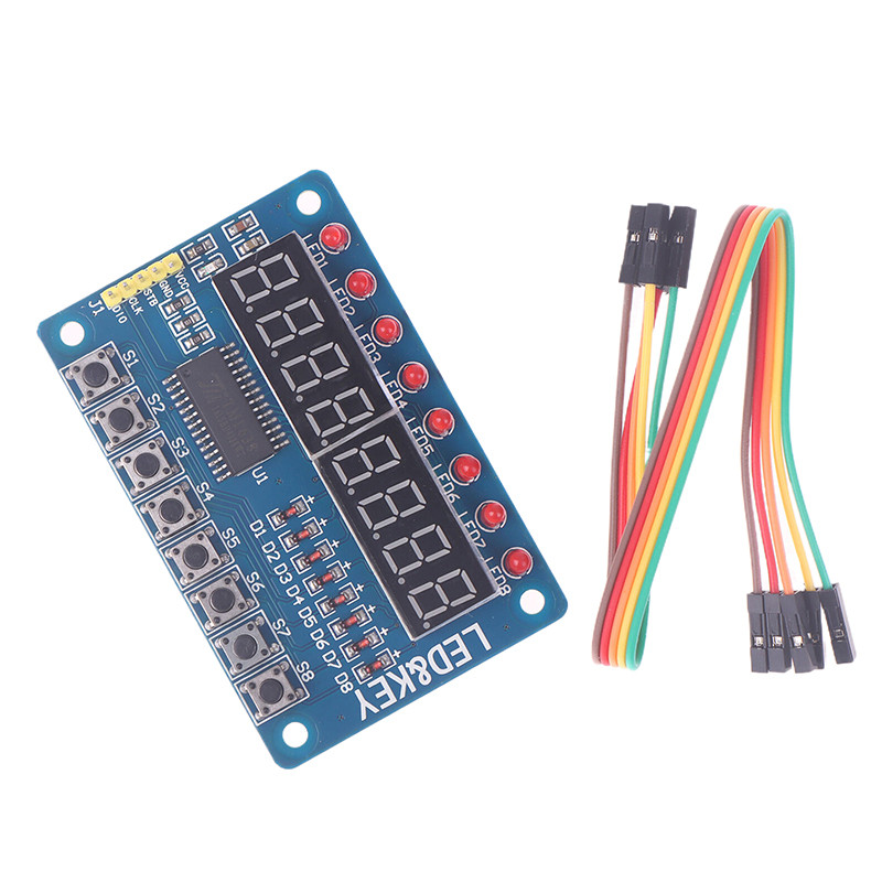 [luy] TM1638 Module Key Display 8-Bit Digital LED Display 8-Bit Digital ...