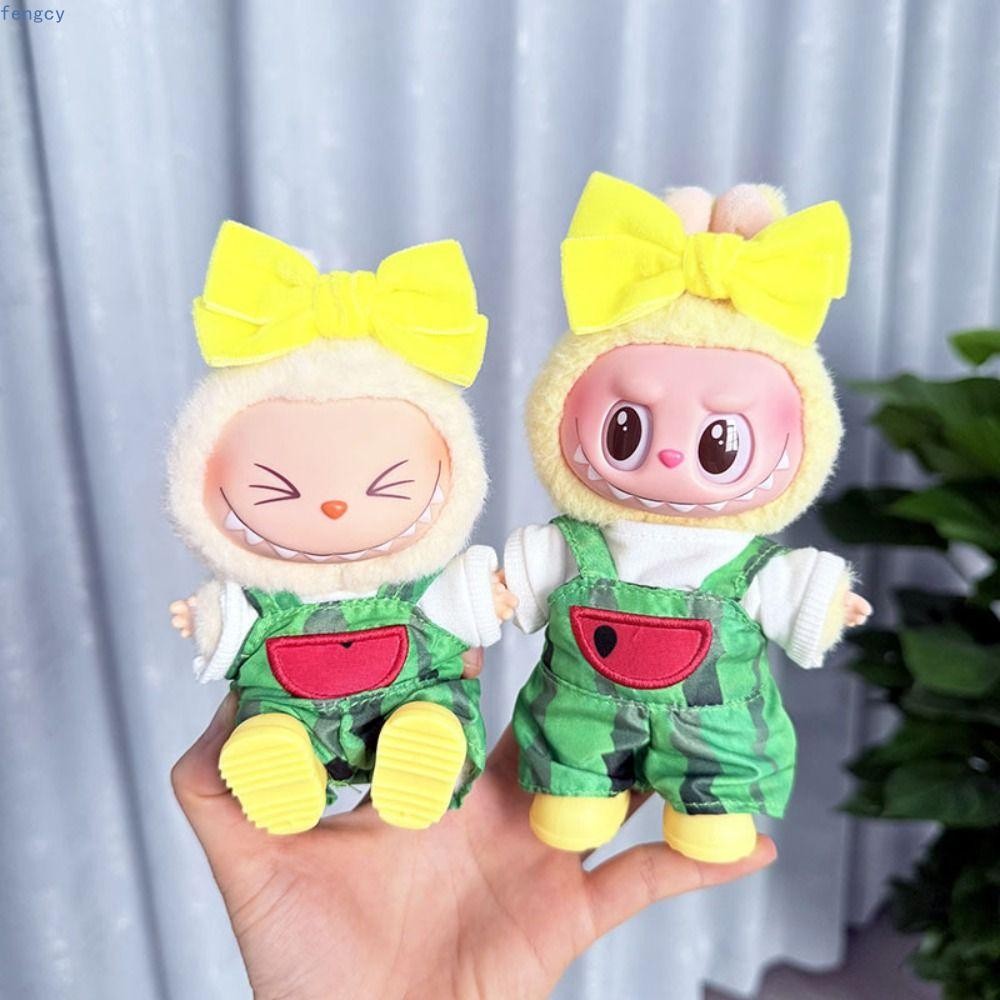 FENGCY Labubu Doll's Cloth, Watermelon Summer 17cm Plush Dolls Clothes ...