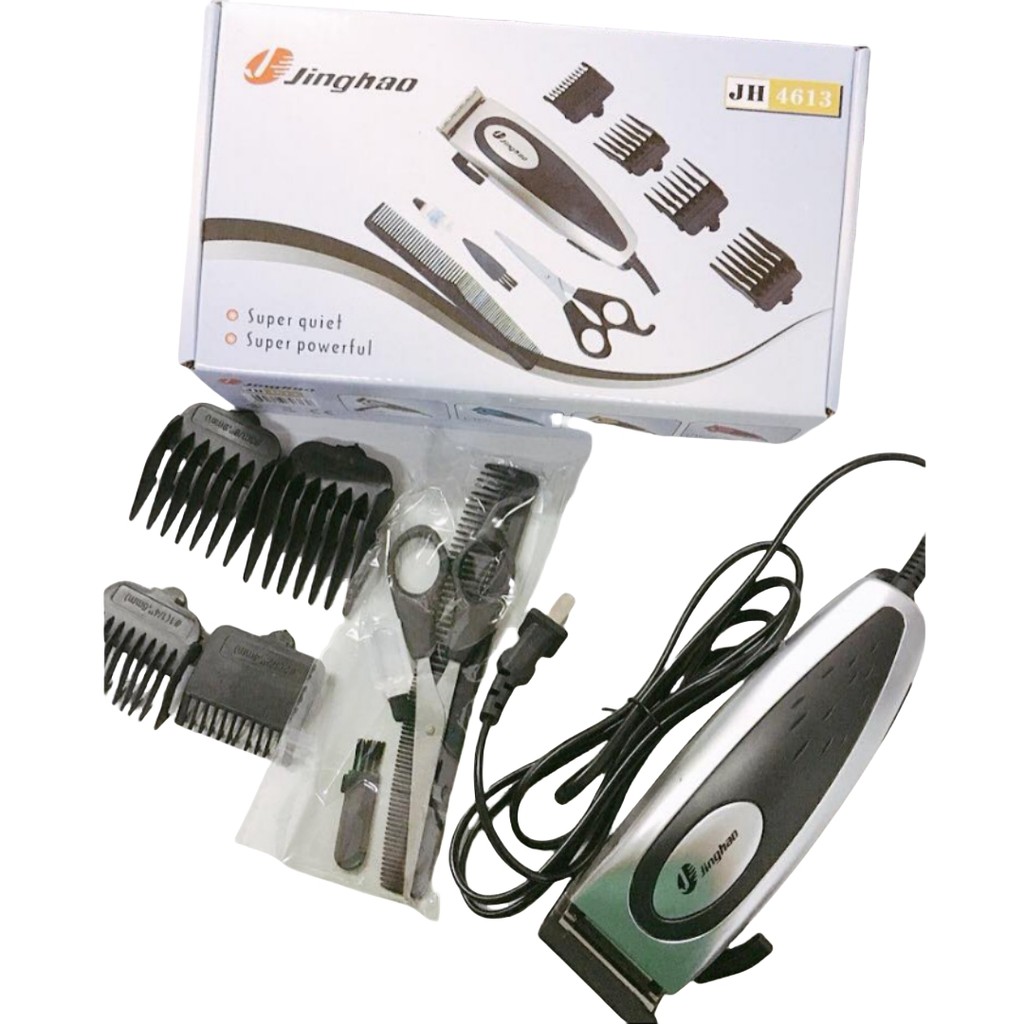 Jinghao Electir Hair Clipper JH-4613 (Silver) Super quiet Super ...