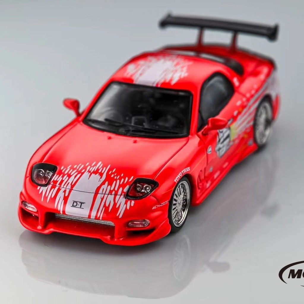 Mortal 1/64 Alloy Car Model Mazda RX7 Veilside Speed Passion Same Style ...