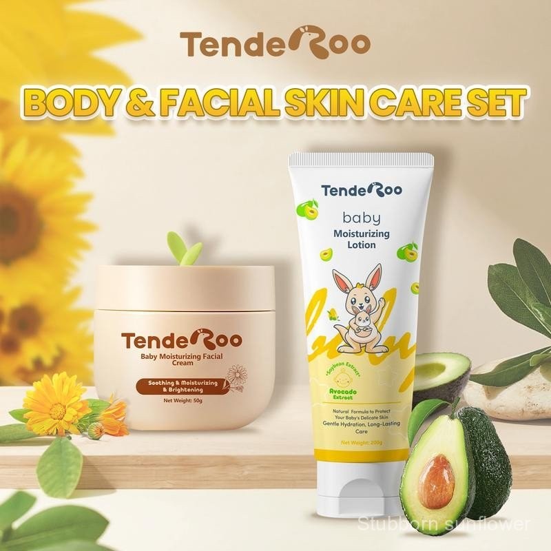 Tenderoo Baby Body lotion+Facial Cream Skin Care Set Avocado Plant ...