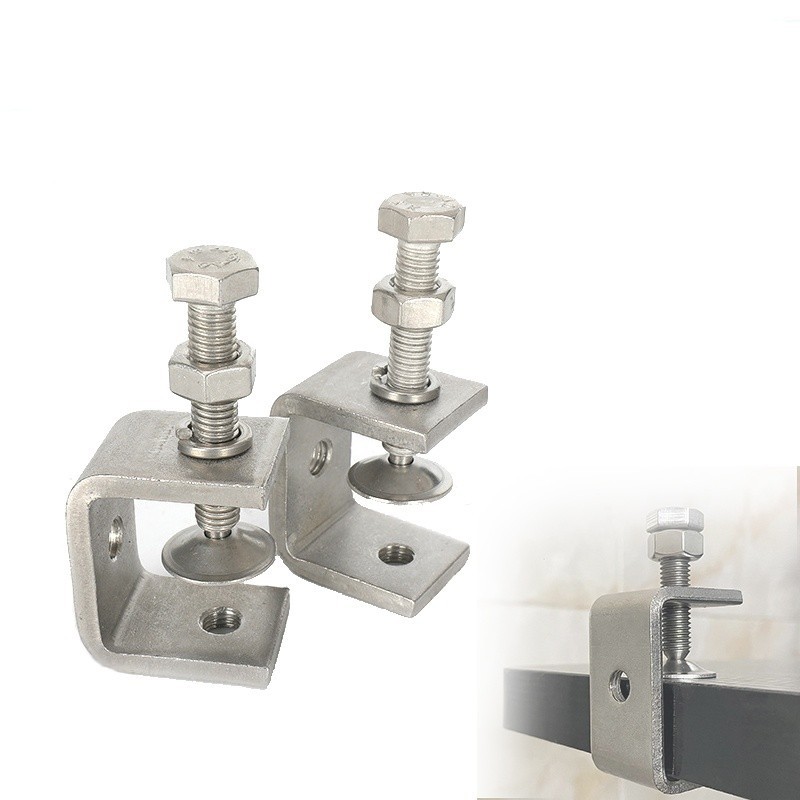 Tiger clamp, tube clamp, square U-shaped fixing part, C-shaped fixing ...