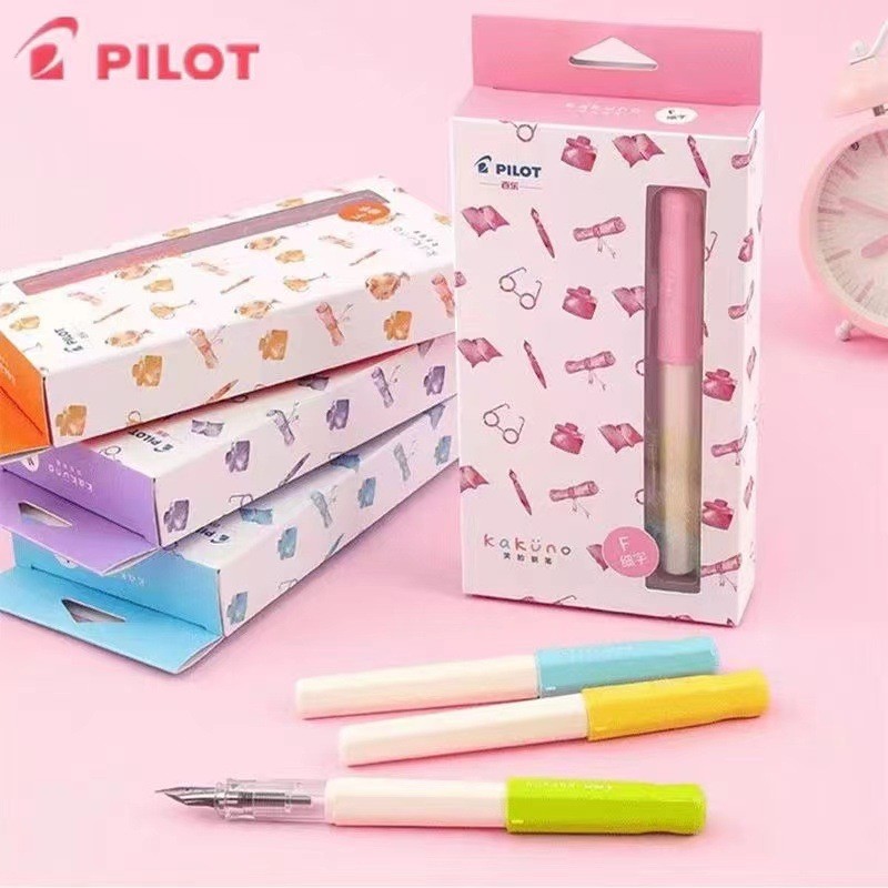 Japan PILOT Pilot Smiley Face Fountain Pen KaKuno Calligraphy Practice ...