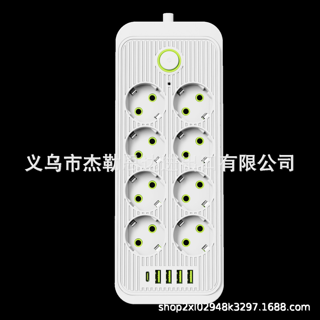 Eight-Pin Socket European Standard Socket Black Shell White Shell Box ...