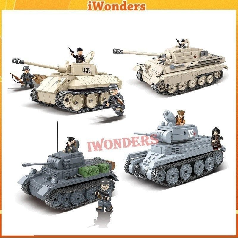 New Tank Building Kit for Kids: QG Budget Military Series with 3 Battle ...