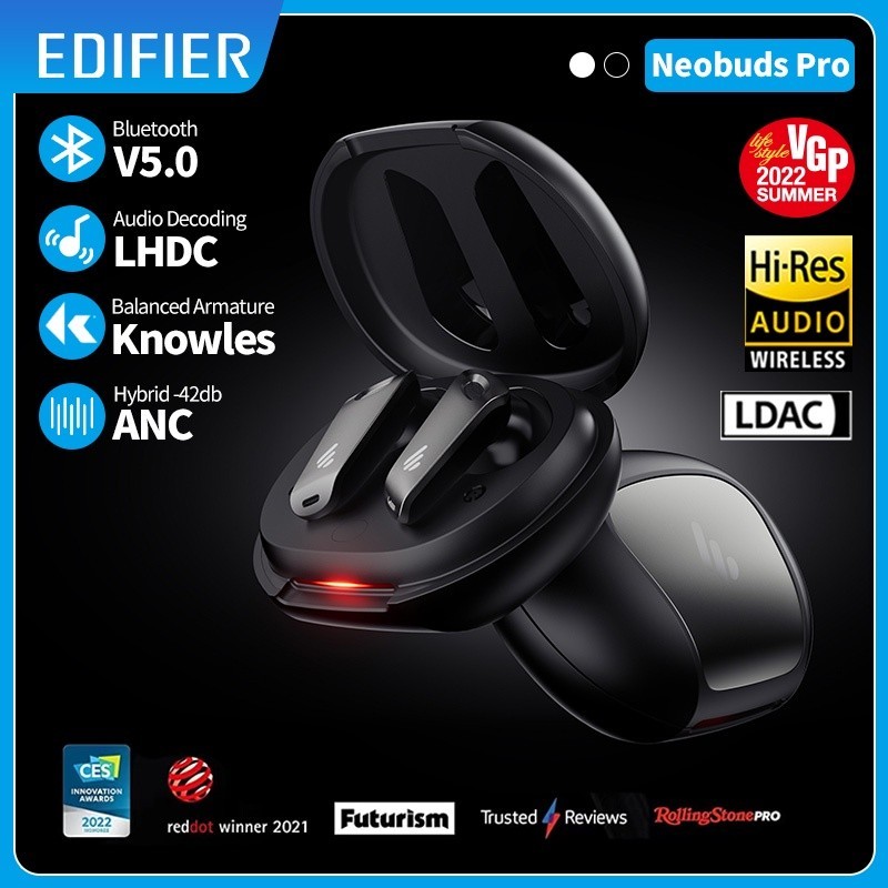 RQ`EDIFIER Neobuds Pro TWS Wireless Bluetooth Earphone Hybrid ANC Hi ...