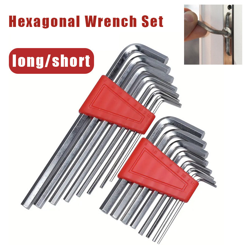 8-piece Long/Short Hexagonal Wrench Tool L-shaped Head Hexagonal Screw ...