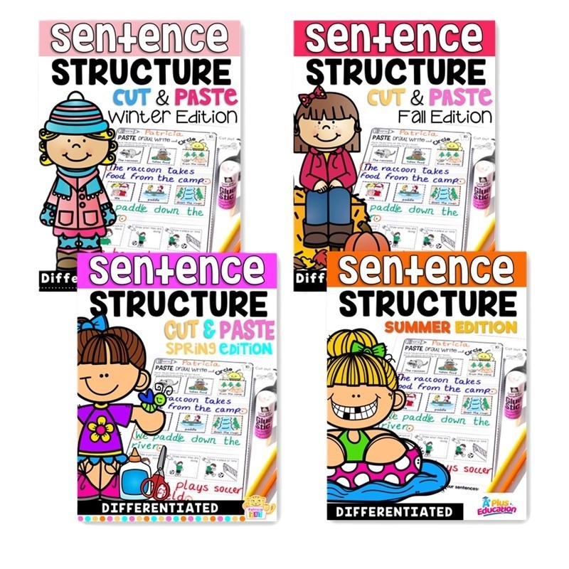 Primary school English four seasons theme sentence special homework ...