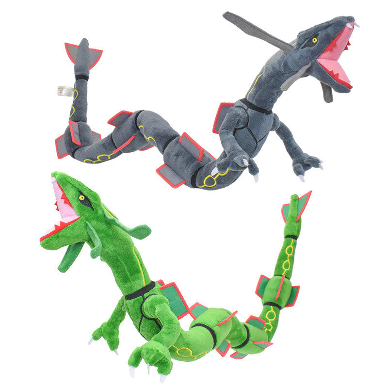 Pokemon Rayquaza Plush Stuffed Dolls Black Green Rayquaza Plushie Doll ...