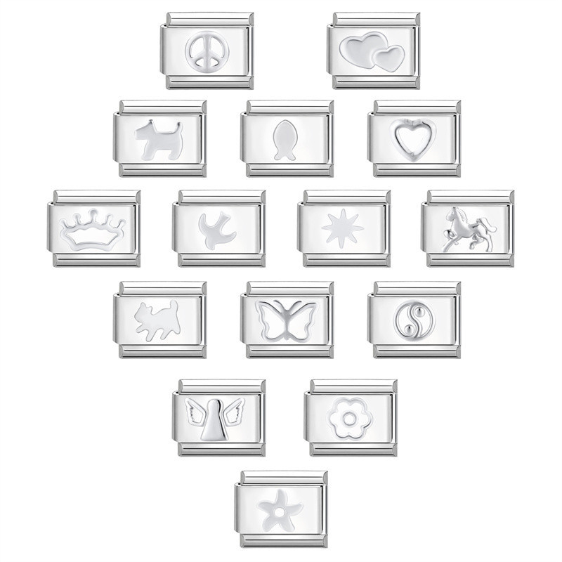 Vintage Charms Italian Modular Bracelet Charm Links Fit 9mm Bracelet ...