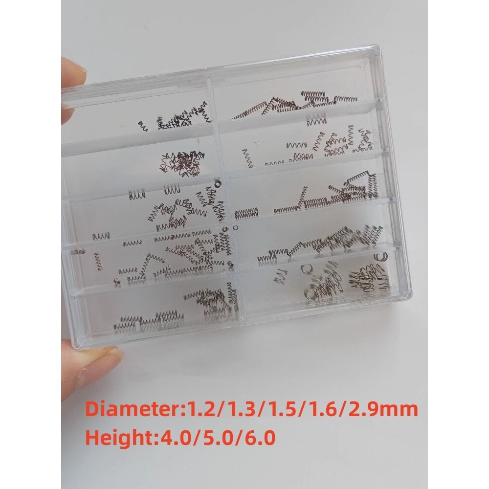 10-Size Assorted Metal Watch Crown Pusher Spring Watch Repair ...