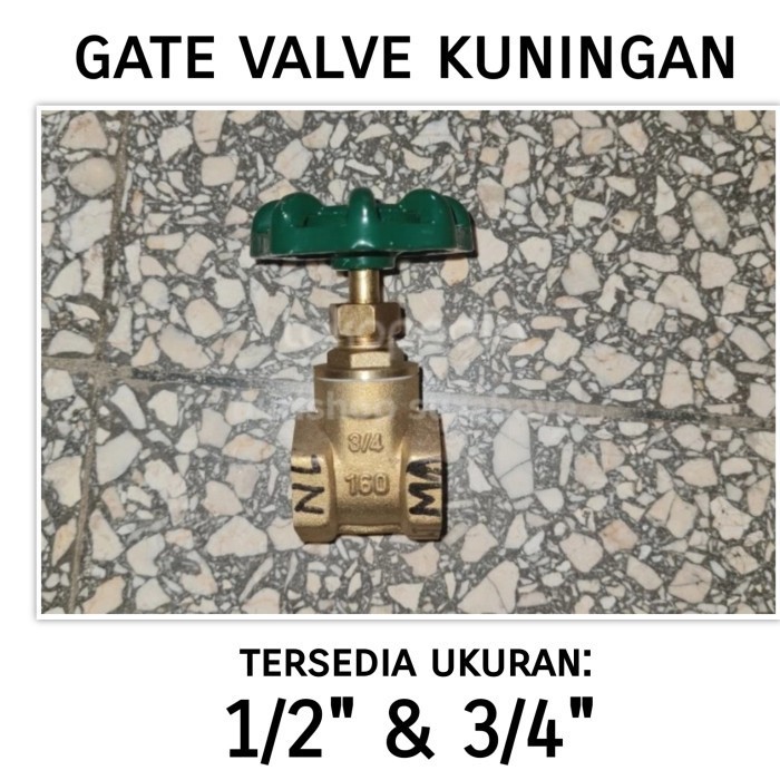Gate valve 1/2 3/4 inch brass swivel round handle faucet stop | Shopee ...