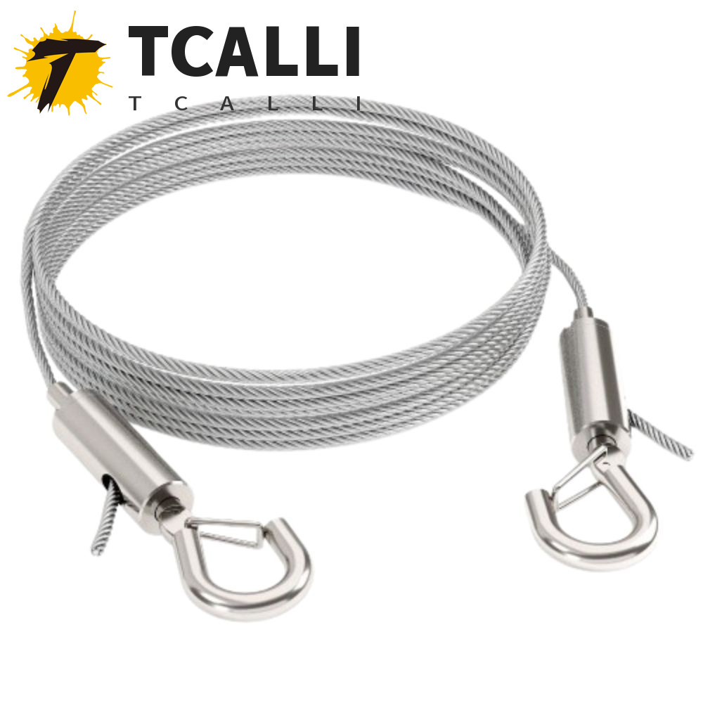 TCALLI Picture Hanging Wire, Telescopic 1/2m Suspension Steel Rope ...