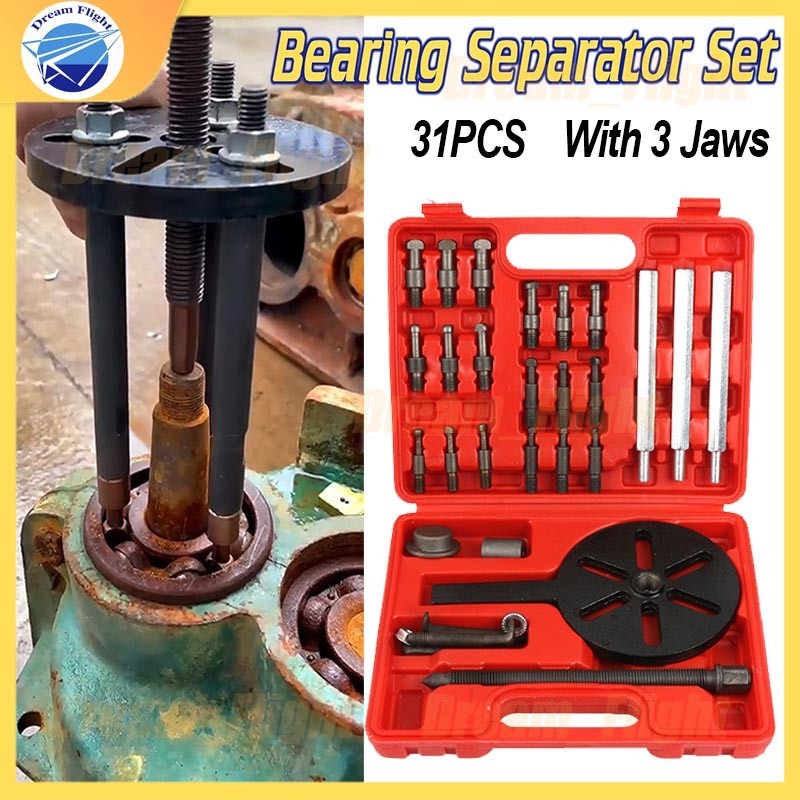 Universal 3 Jaws Bearing Puller Remover Tools 31pcs Bearing Separator ...