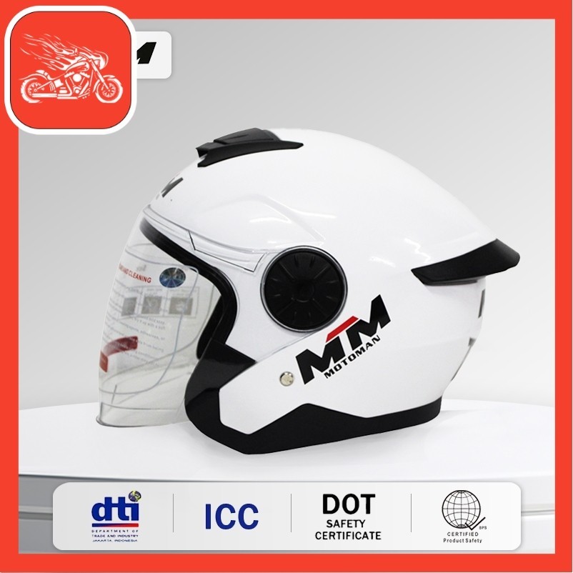 COD Local Shipping Half Face Helmet for City Commute, Anti Fog Rainbow ...