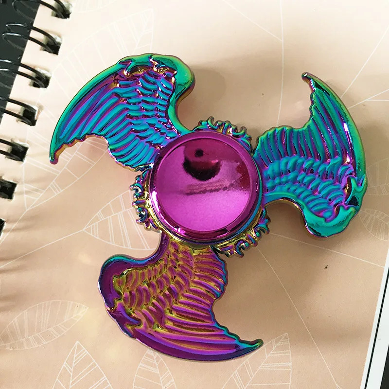 Rainbow Metal Small Handheld Finger Spinner Rainbow Metal Fidget ...