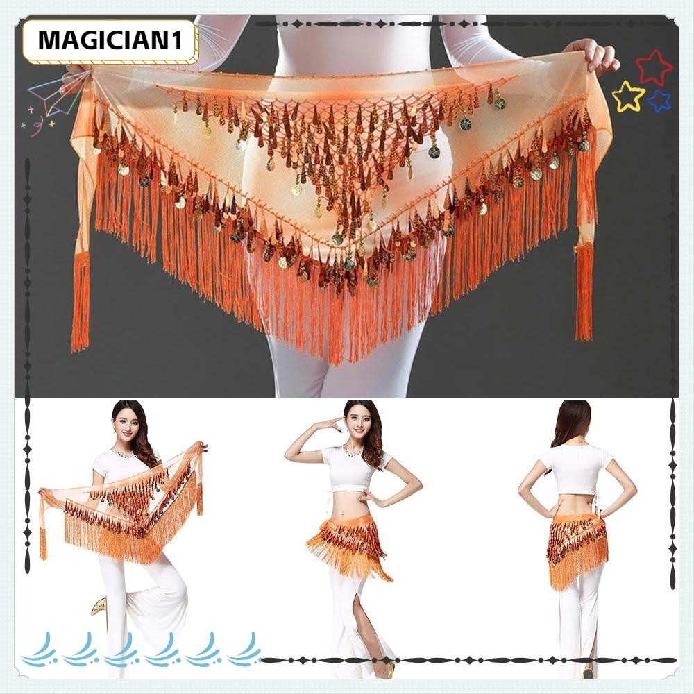 MAGICIAN1 Belly Dance Belt Women Show Costumes Tassels Dancer Skirt ...