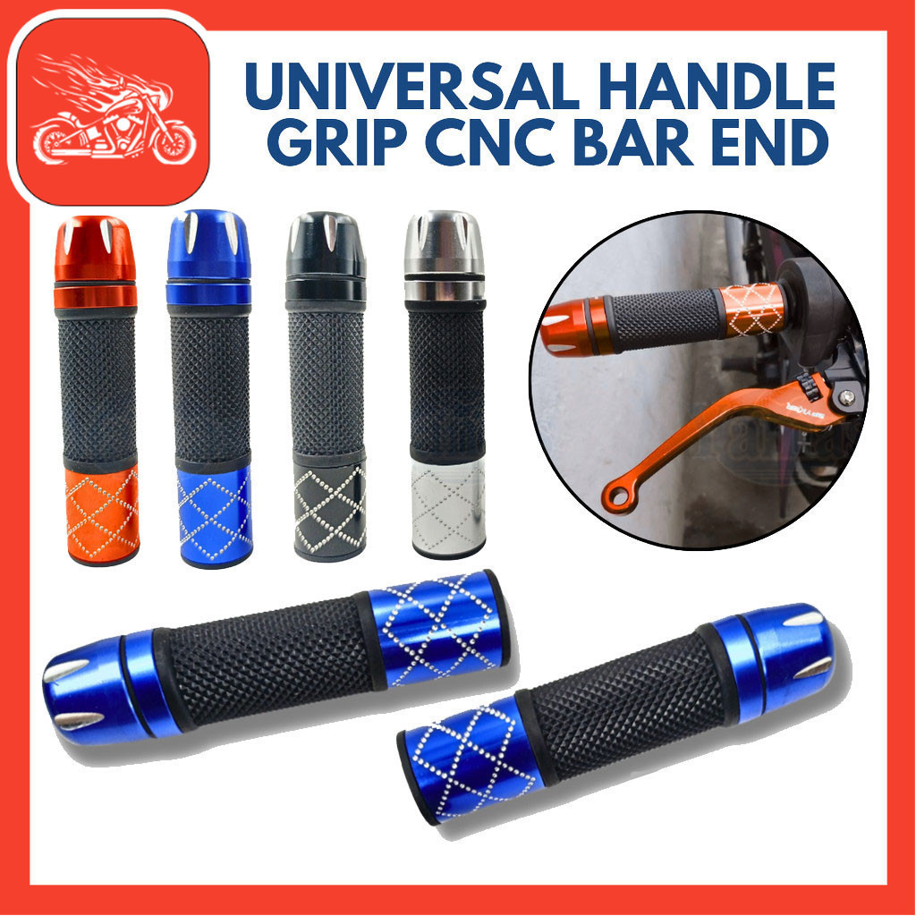 UNIVERSAL HANDLE GRIP CNC BAR END MOTORCYCLE | Shopee Philippines