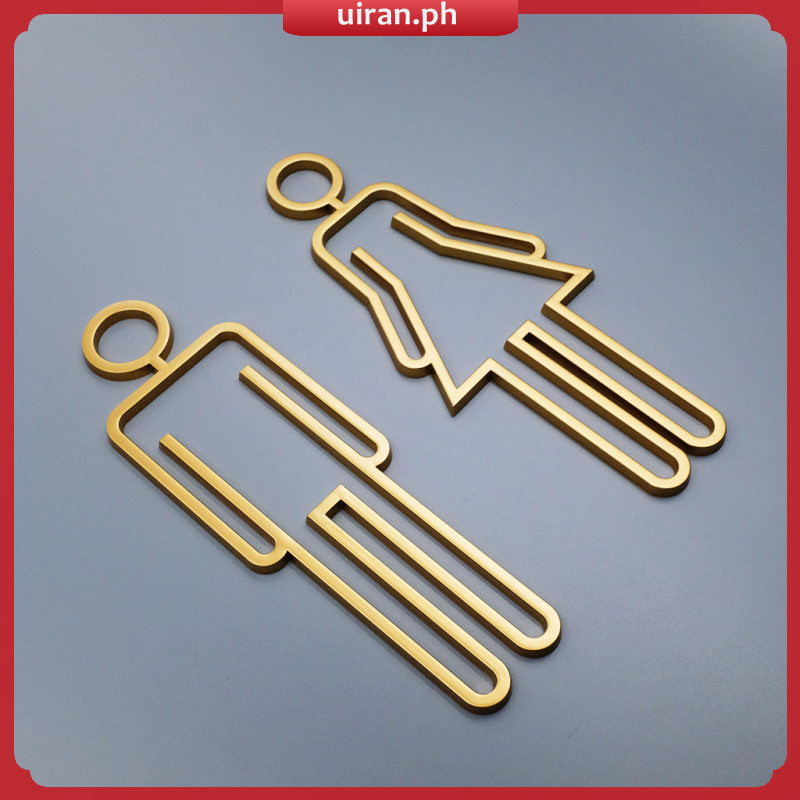 High-end Restroom Door Sign Wall Signage Women Toilet Washroom Signs ...