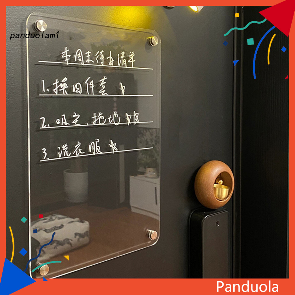 PANDU Acrylic Daily Planner Refrigerator Message Board Colorful Marker ...