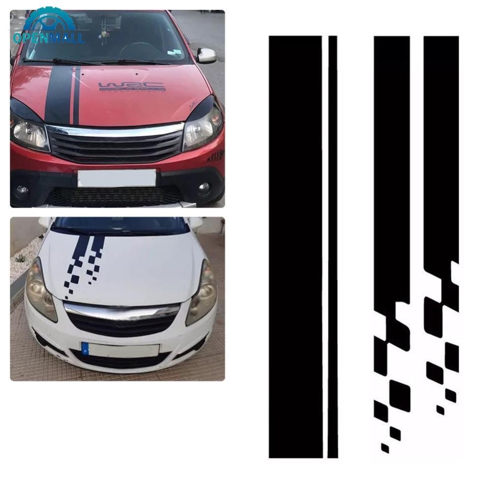 OM Personalized Car Hood Sticker Stripe Stickers Covering Film Decal ...