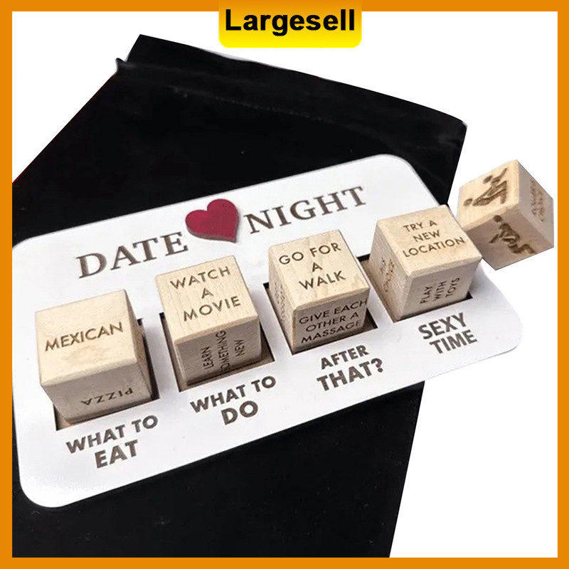 Date Night Dice Kit Wooden Couple Date Dice "What To Do" Romantic ...
