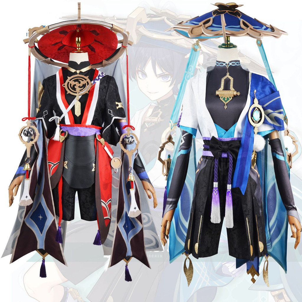 Genshin Impact Cos Costume Vagrant Cosplay Straggler Cos Costume Anime ...