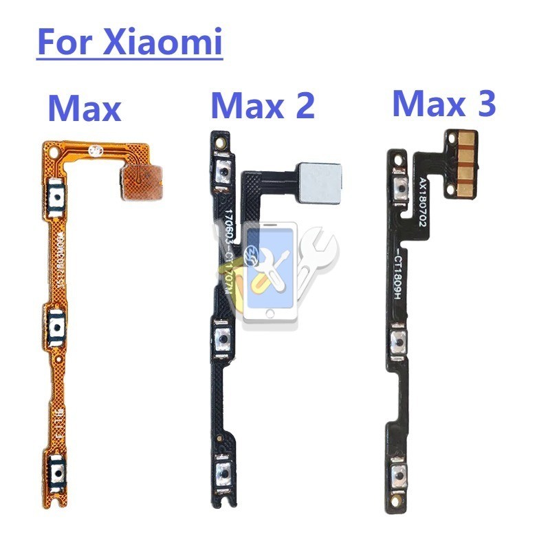 Power Button Switch Volume Mute Button On / Off Flex Cable For Xiaomi ...