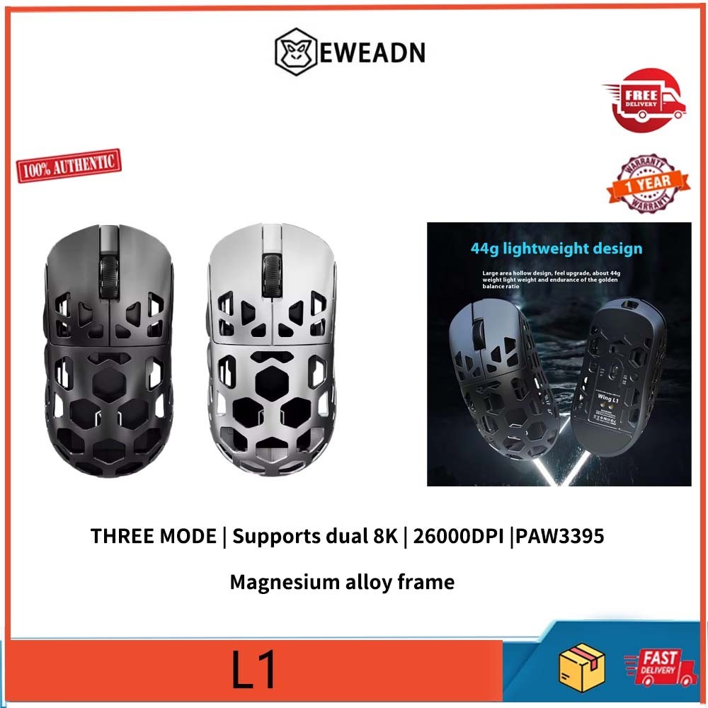 Eweadn L1 magnesium alloy wireless mouse game special Bluetooth three ...