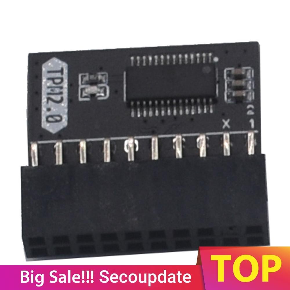 TPM 2.0 Encrypted Security Module Board LPC 20 Pin Mainboard Card for ...