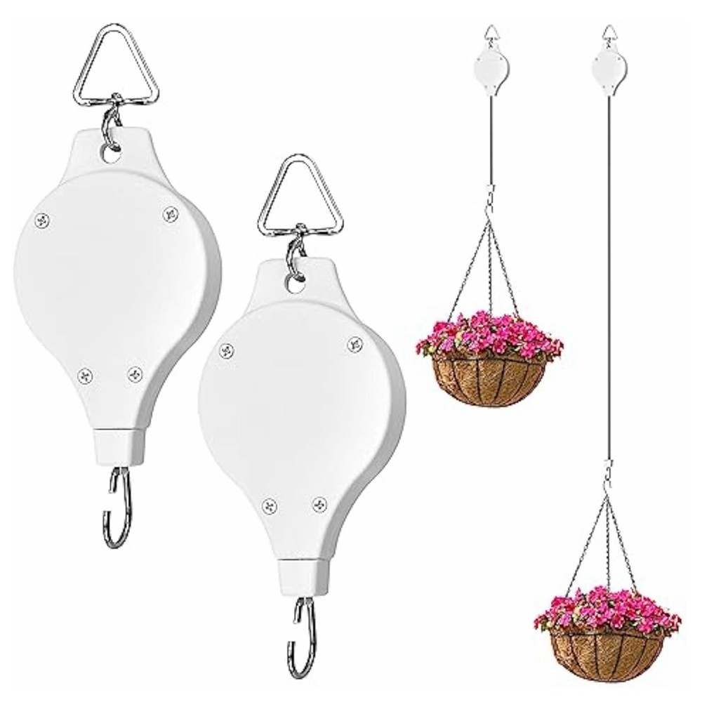 Retractable Plant Pulley Hanging Hook Flower Adjustable Plant Hanger ...