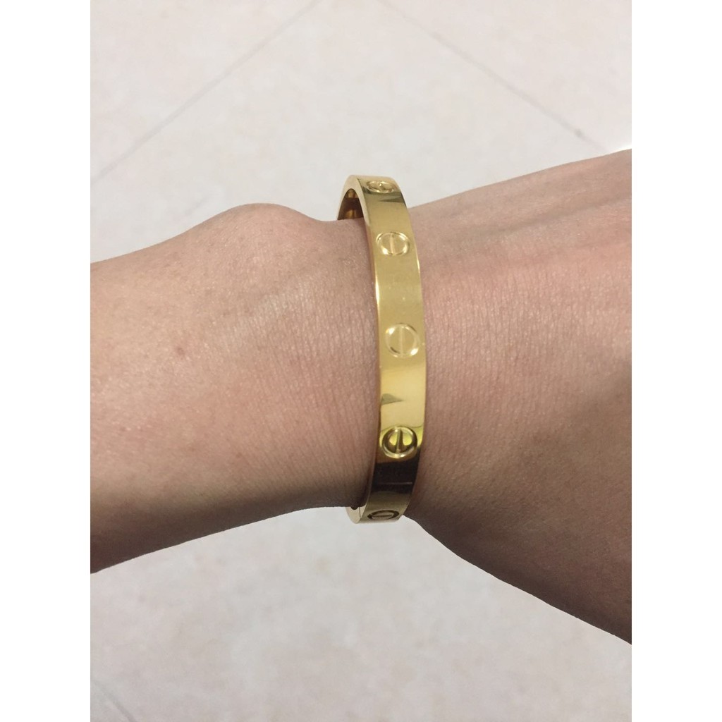 Cartier Love Bangle with Screw lock 18k gold | Shopee Philippines