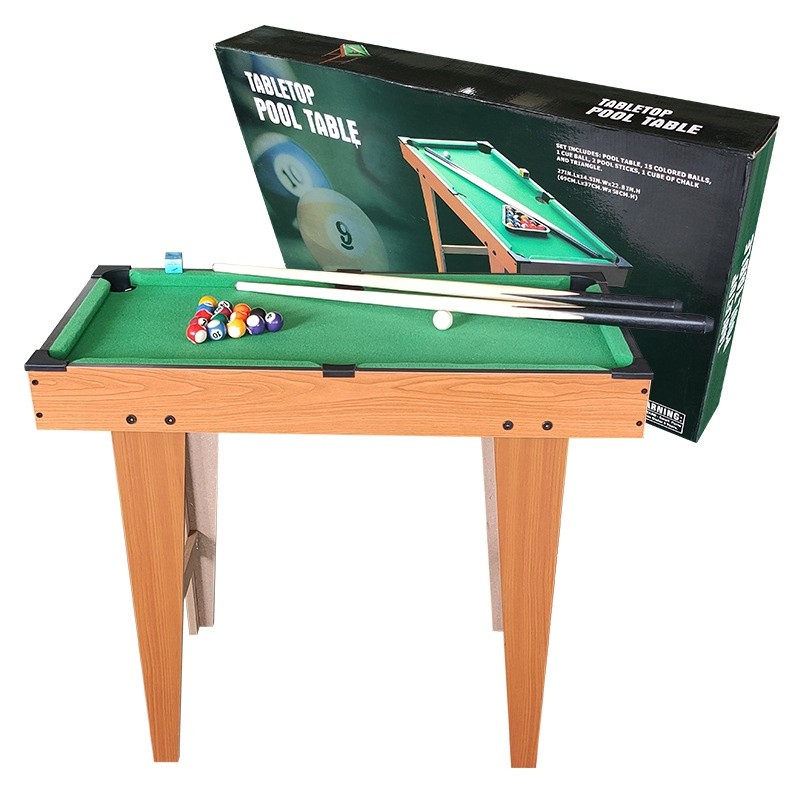 Mini Billiard Table For Kids Wooden Tabletop Pool Table Set Billiards ...