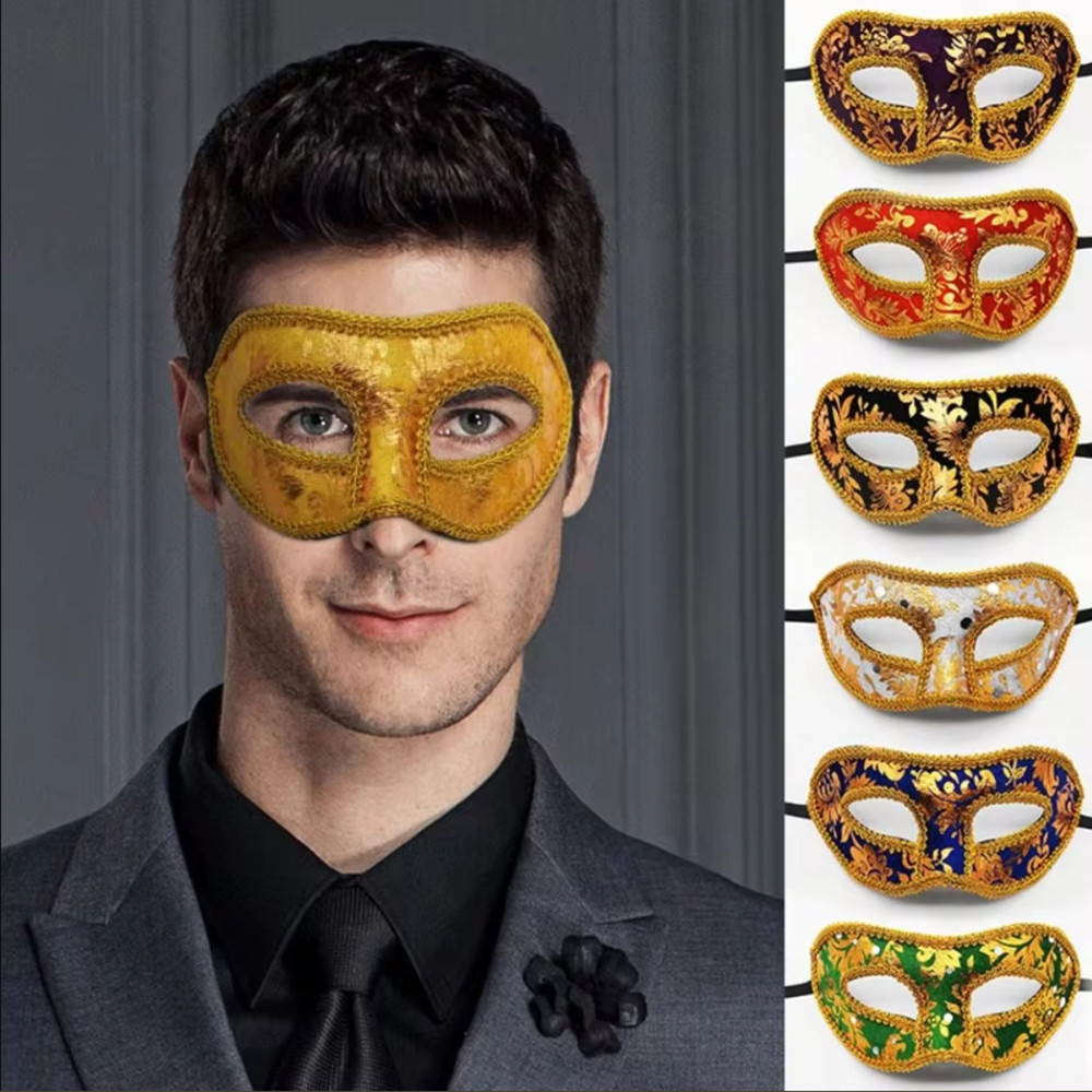 Men Mardi Gras Carnival Mask Venetian Masks Vintage Jazz Masks ...