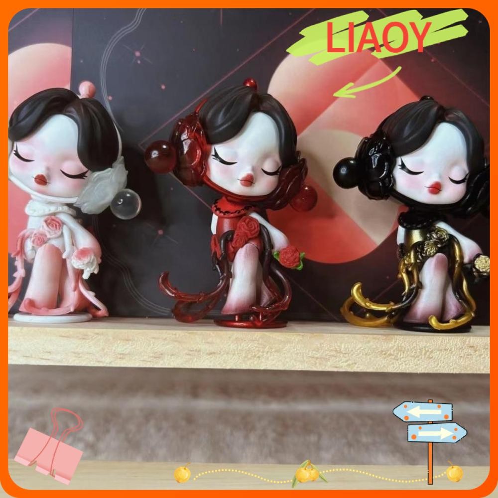 LIAOYING1 Skullpanda Figurine, POPMART Bubble Marte Valentine's Day ...