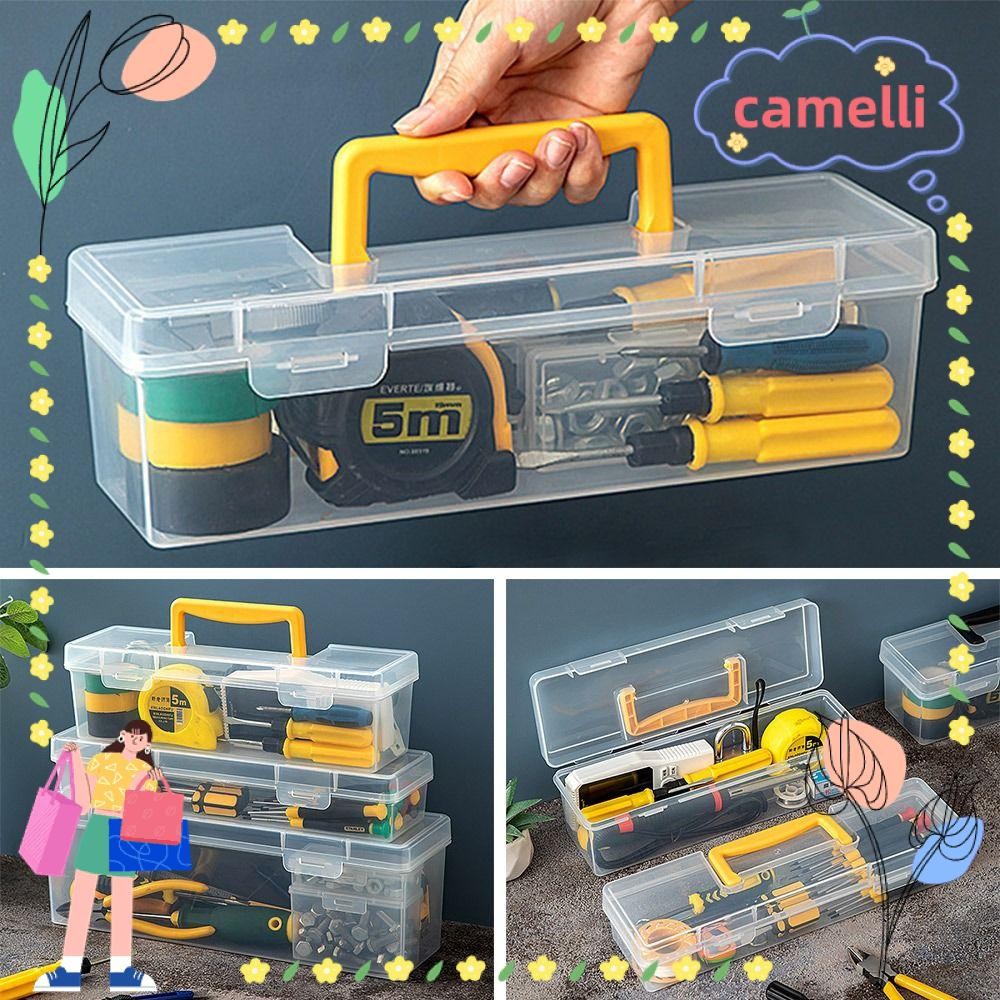 CAMELLI Hardware Tool Box, Plastic Toolbox Tool Storage Box, Household ...