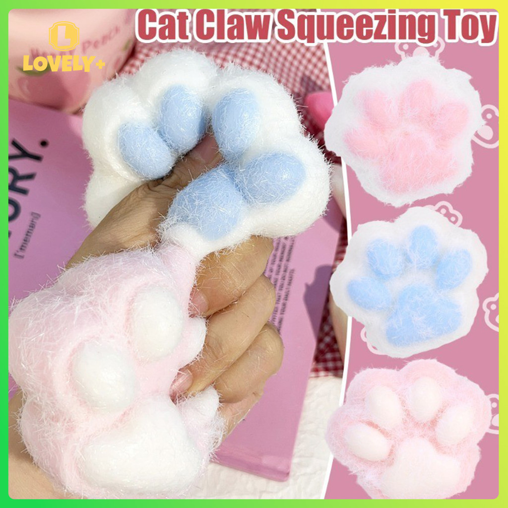 Cute Squishy Toys Squishy Cat Toys Squishy Paw Fidget Toy Kawaii Plush ...