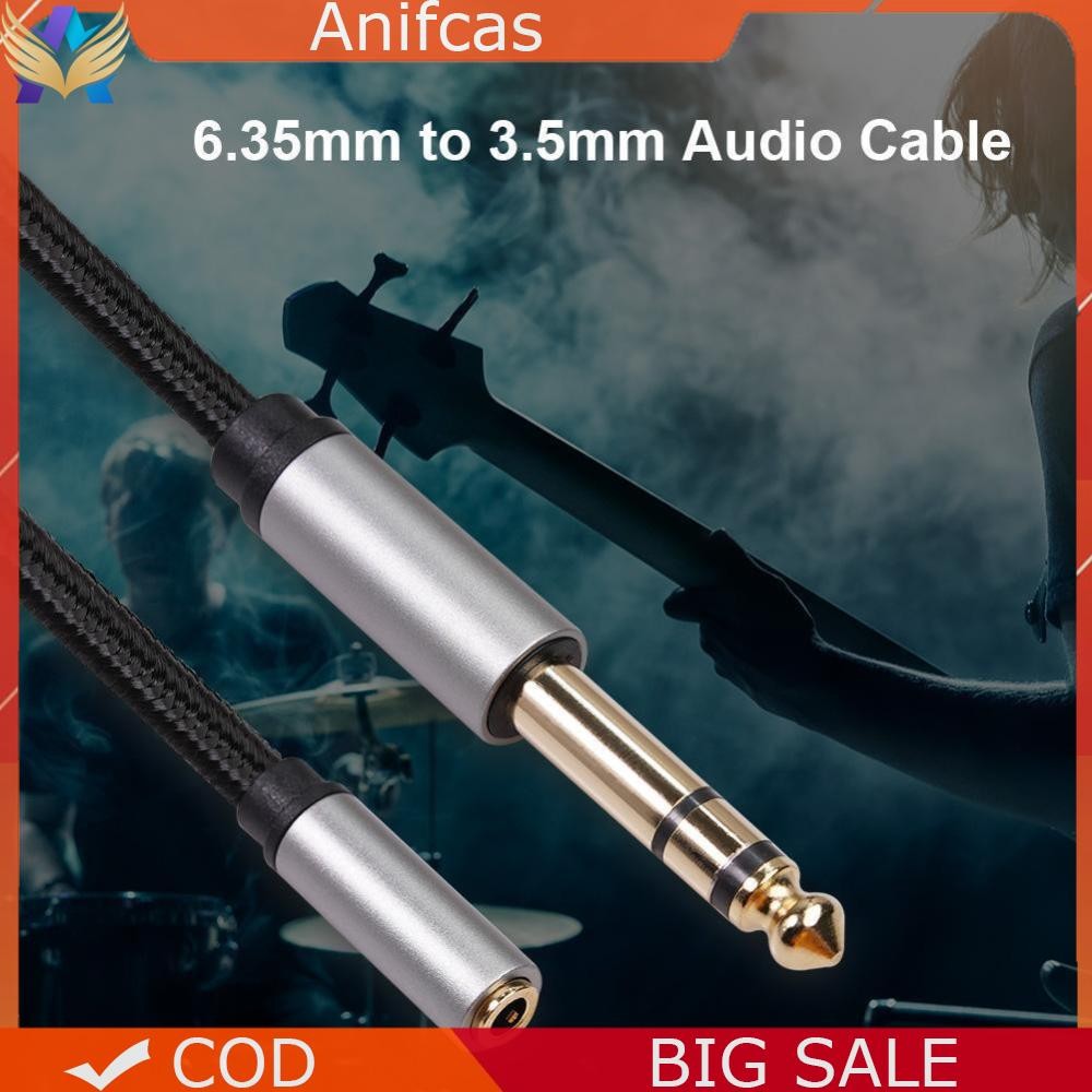6.35mm Male to 3.5mm Female Audio Cable for Guitar Piano Headphone ...