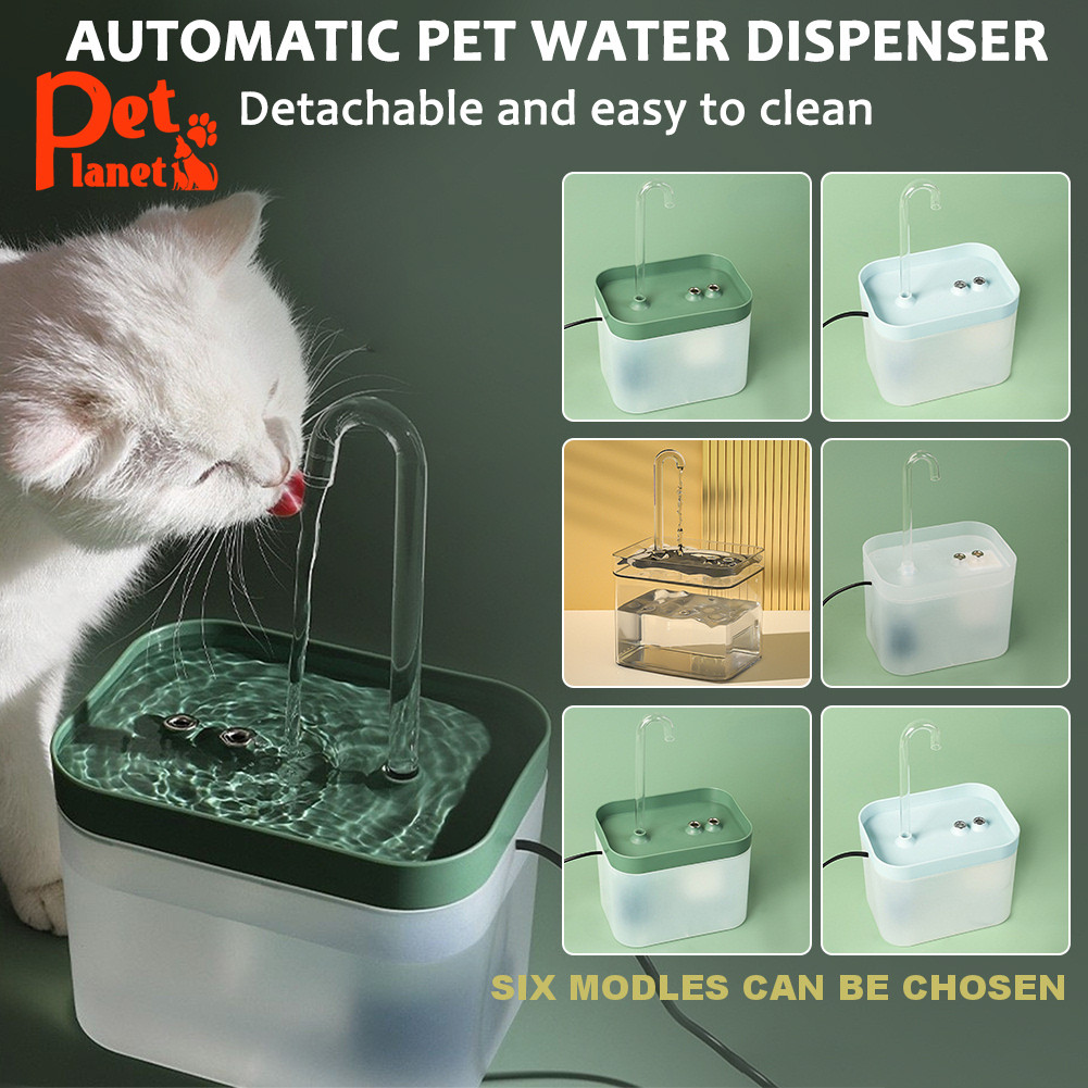 1.5L Automatic Pet Dog Cat Water Dispenser Water Loop Mute Pump Smart ...