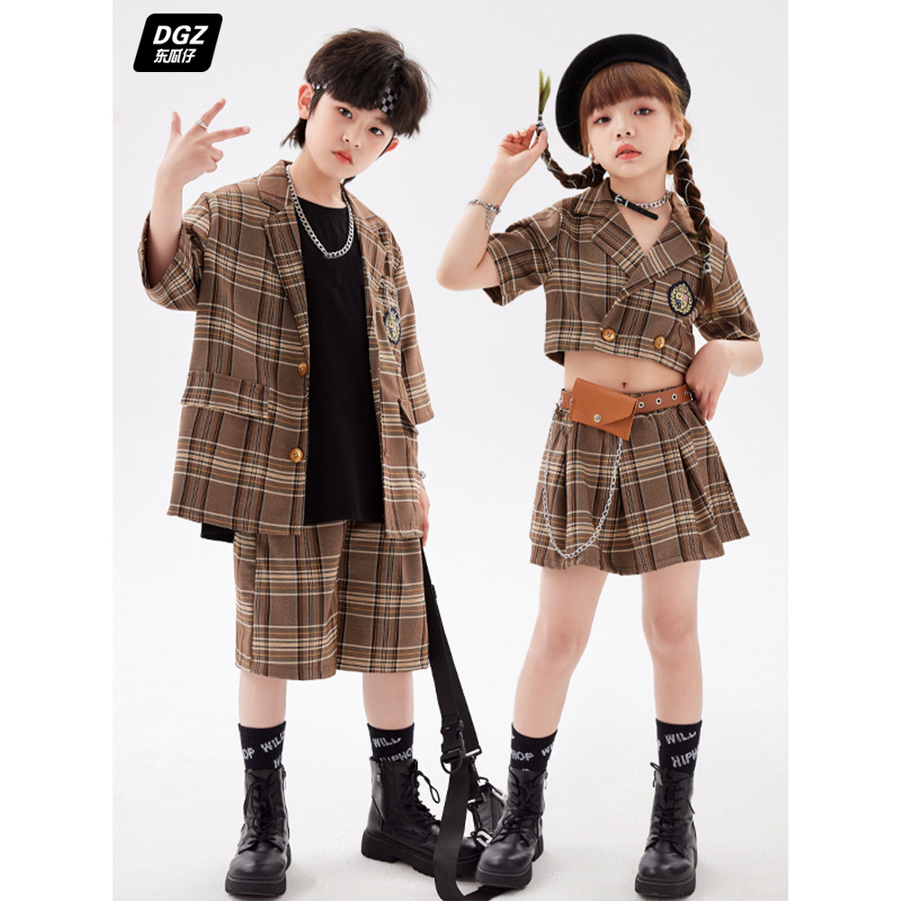 Kids Street Dance Costume Boys Suit Catwalk Jazz | Shopee Philippines