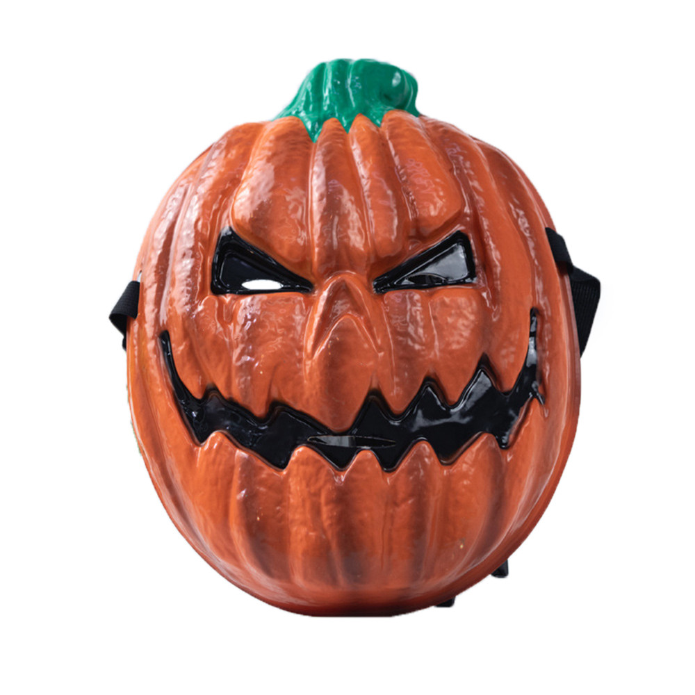 Halloween Horror Pumpkin Head Mask Masquerade Party Full Face Mask ...