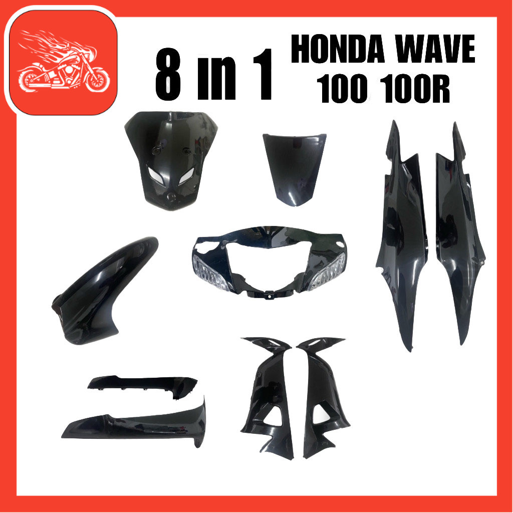 HONDA WAVE 100/100R FLAIRINGS 8IN1 AND 12IN1 ALL COLORS COMPLETE SET ...