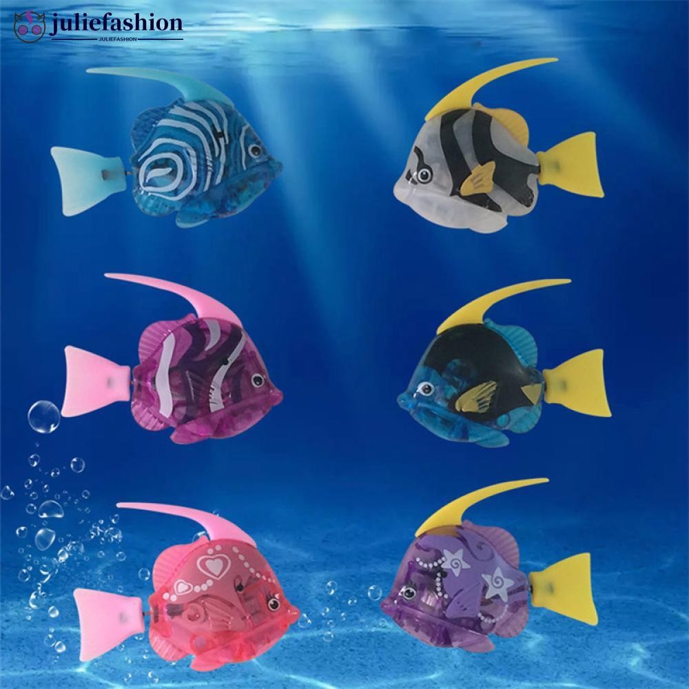 JULIEFASHION Electric Fish Cat Interactive Toy with Light Swimming ...