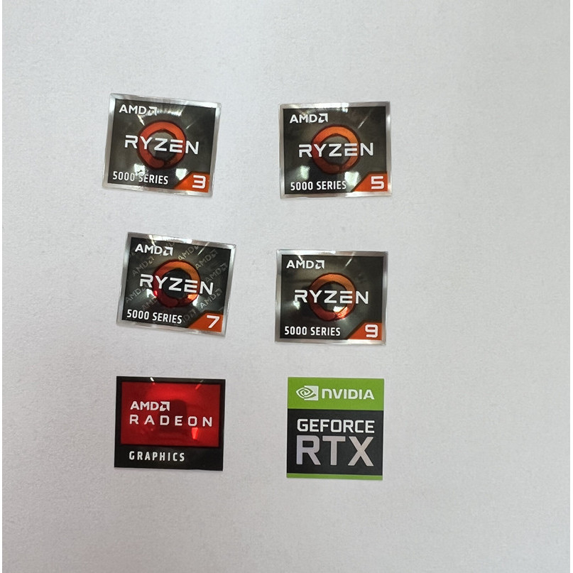 ♂Digital Sticker Original AMD Ryzen Ryzen R9 R7 R5 R3 5000 Series CPU ...