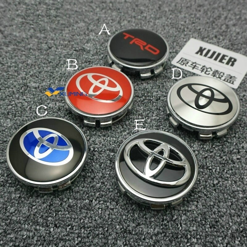 nxp-Upgrade NEW 1Pcs/Set 62mm Toyota TRD Emblem Car Wheel Center Cap ...