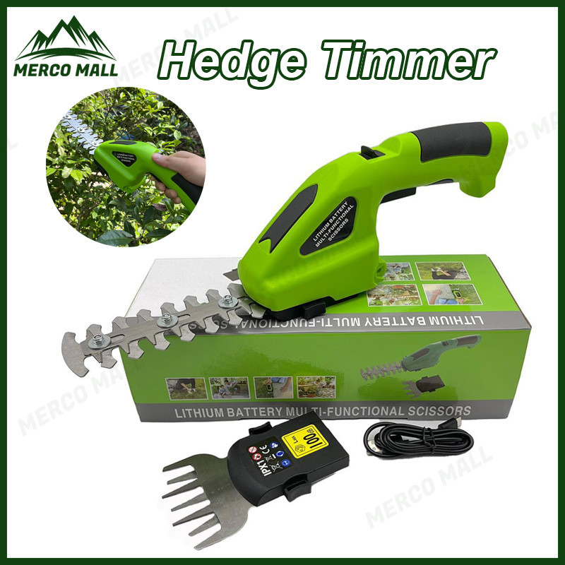 Cordless Hedge Trimmer Electric Grass&Shrub Hedge Trimmer Weeding ...