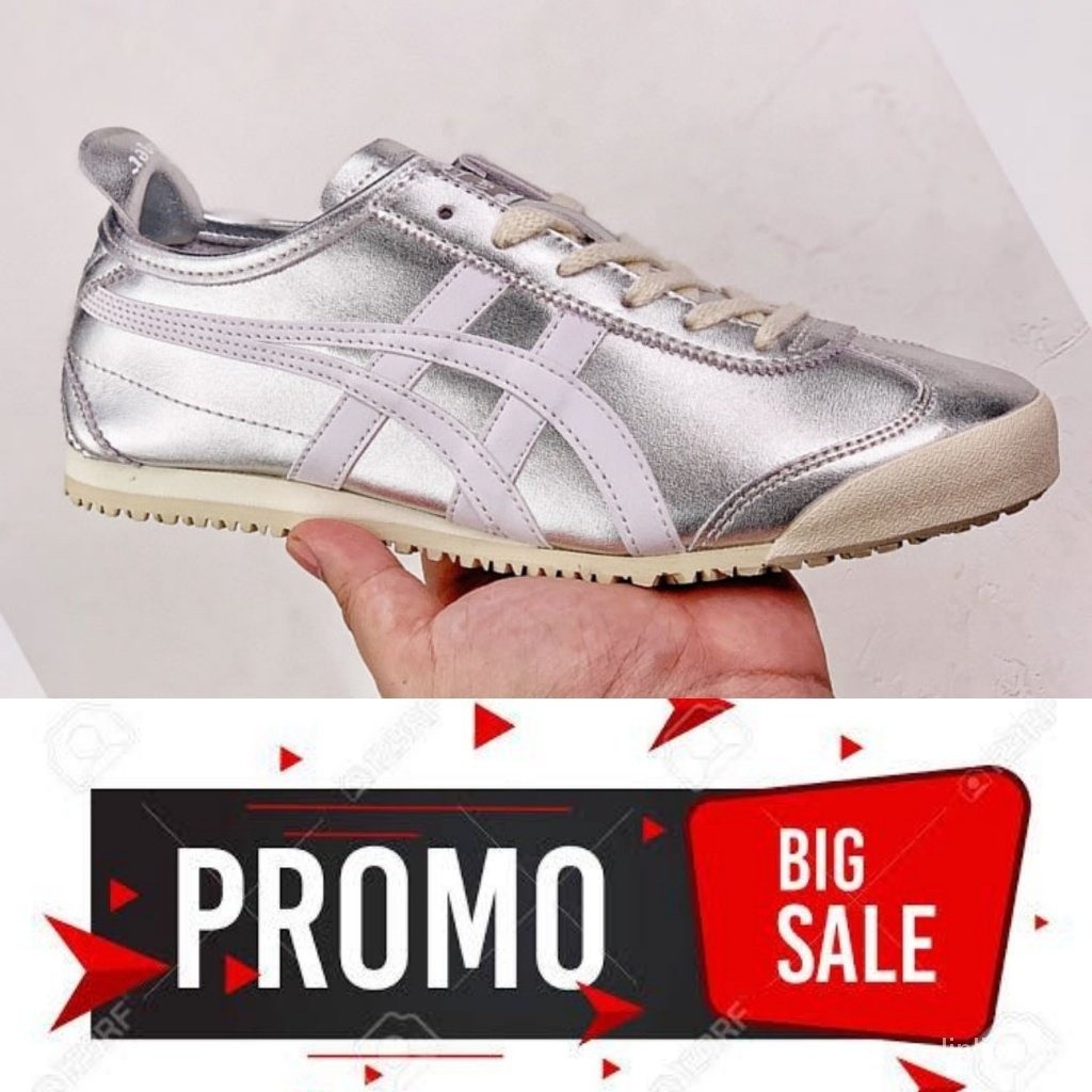 Onitsuka Tiger genuine white metallic silver paper bag // Free paper ...