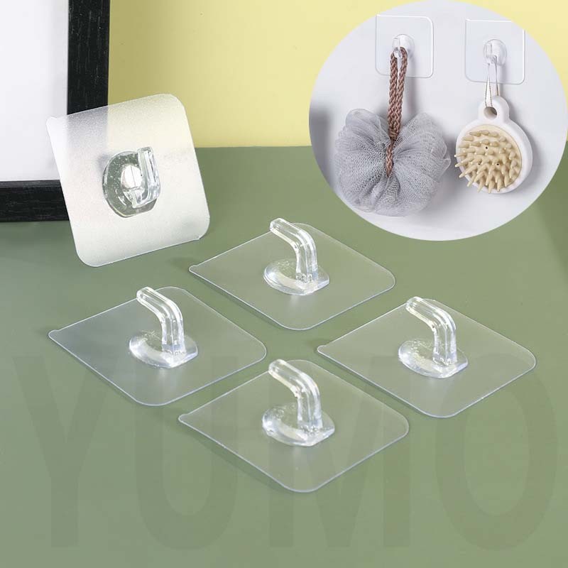1PCS Heavy Duty Sticky Wall Hooks Sticky Hook for Bathroom Kitchen ...